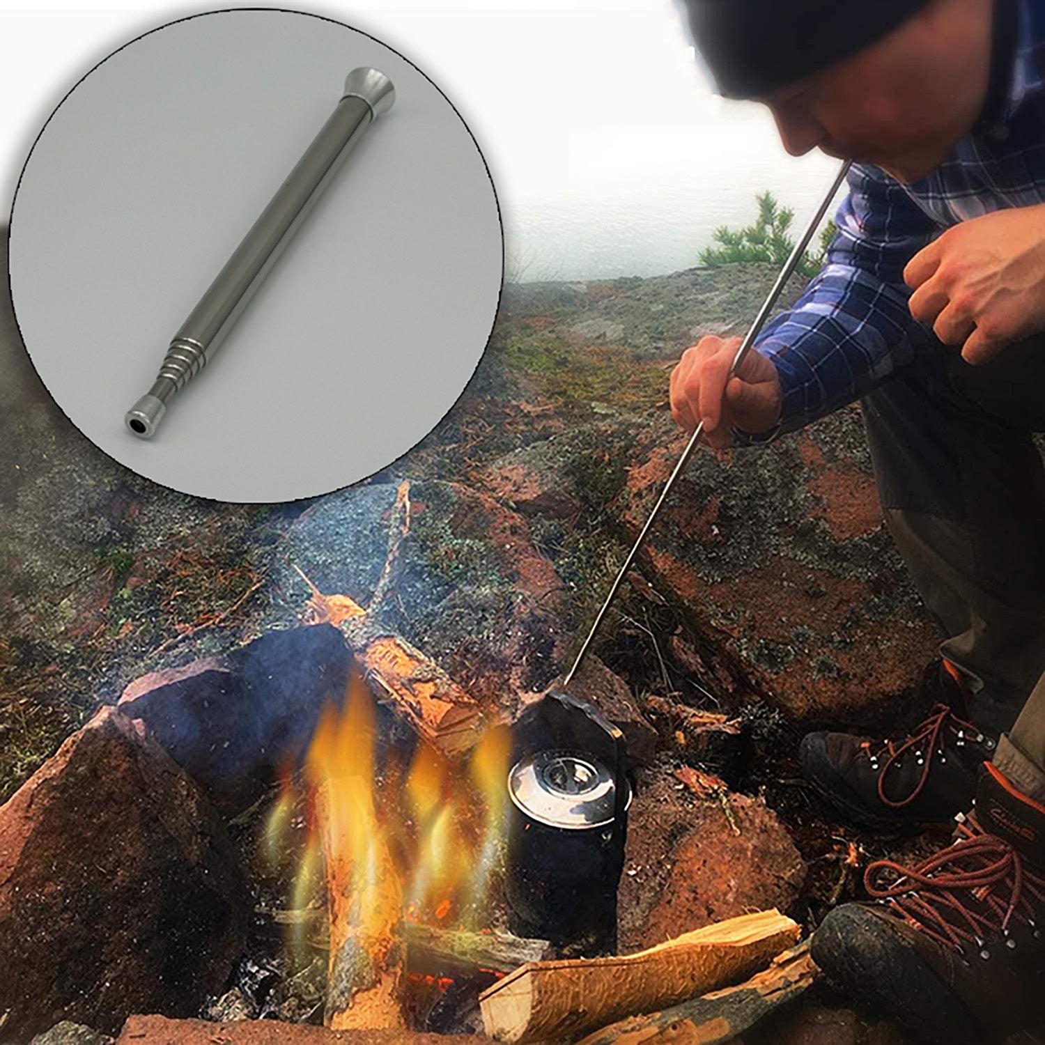 Introducing the Revolutionary Stainless Steel Telescopic Fire Blowing ...